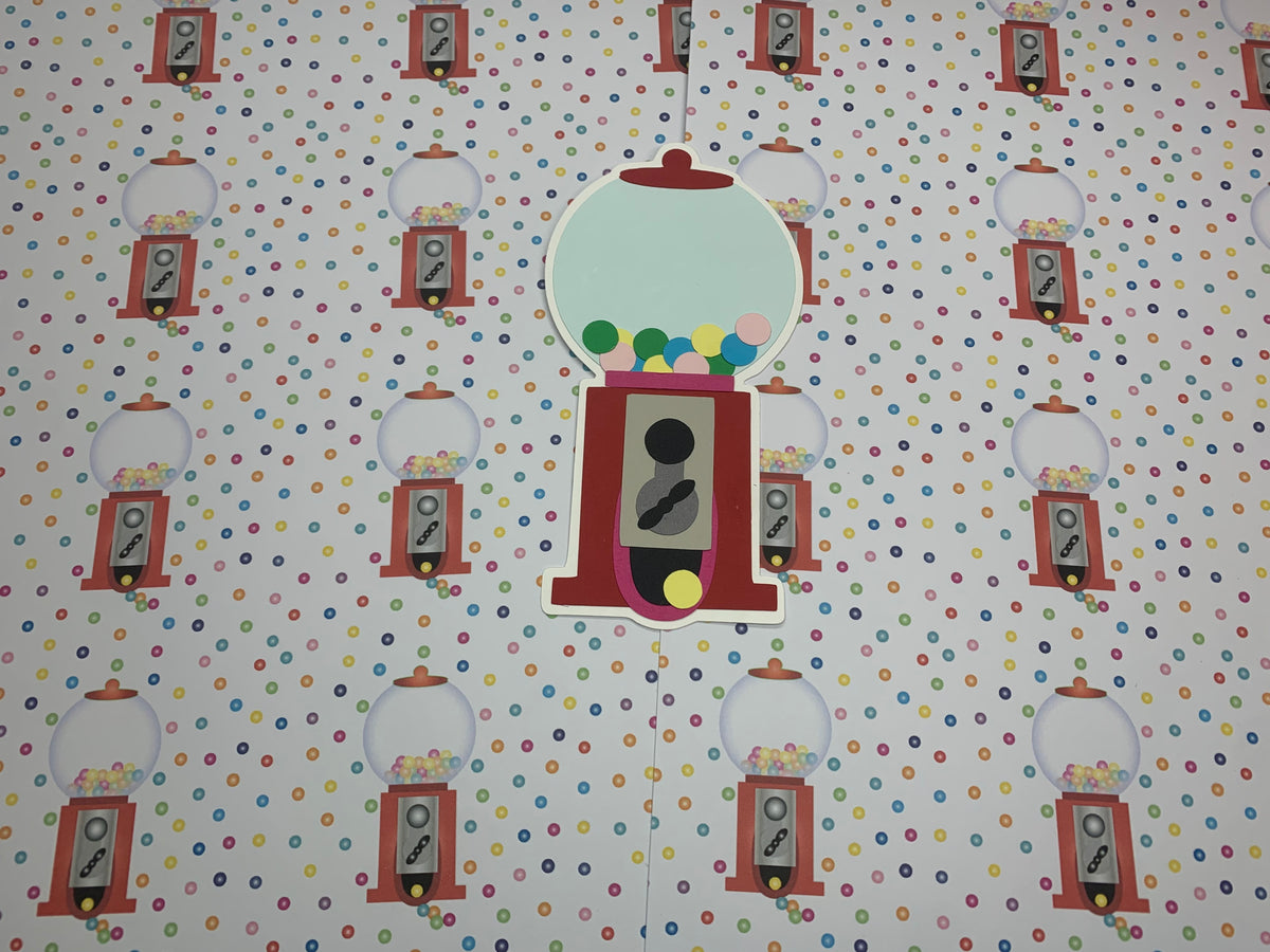 Gumball Machine Paper & Gumball Machine Die Cut – Rusty Anchor Creations